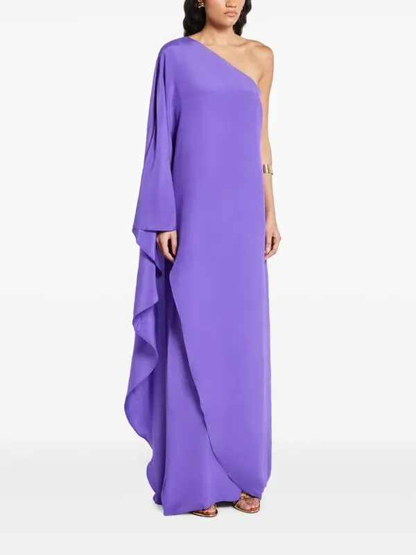 Tom Ford One-Shoulder Silk Gown In Purple - 30% Off | Editorialist
