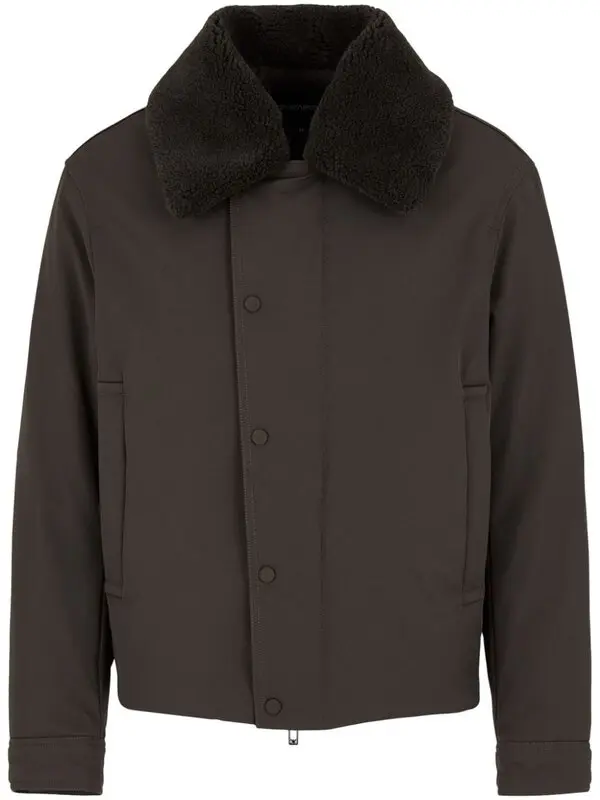 Emporio Armani Shearling-collar Padded Jacket