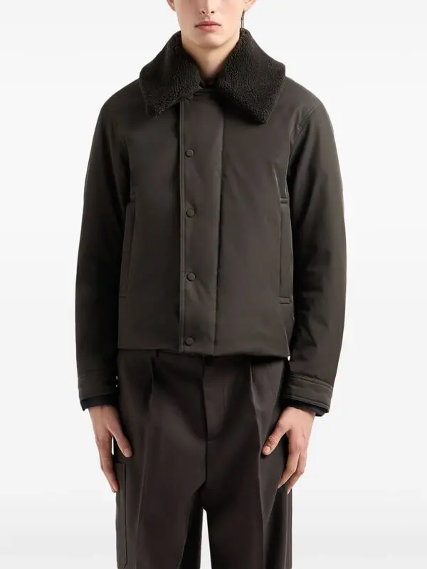 Emporio Armani Shearling-collar Padded Jacket