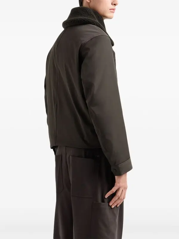 Emporio Armani Shearling-collar Padded Jacket