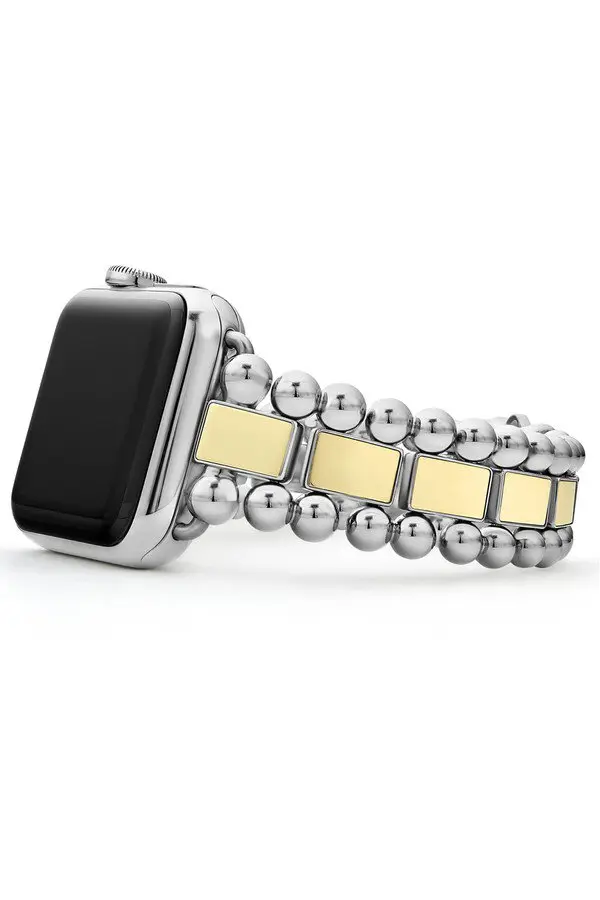 Lagos Smart Caviar 18k And Stainless Steel Watch Bracelet - Gold