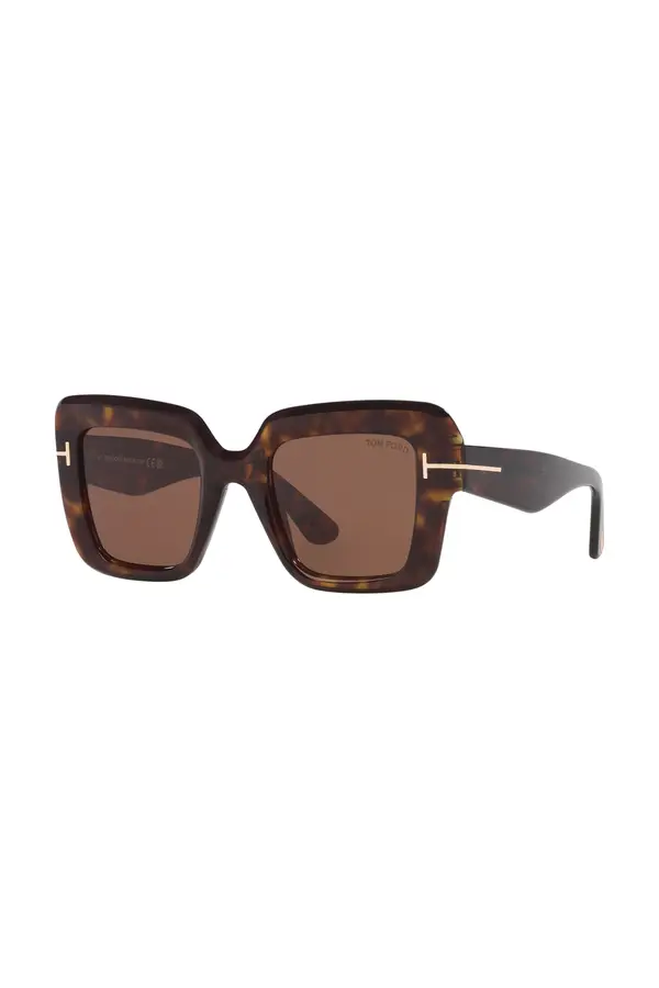 TOM FORD Square Frame Sunglasses - Brown