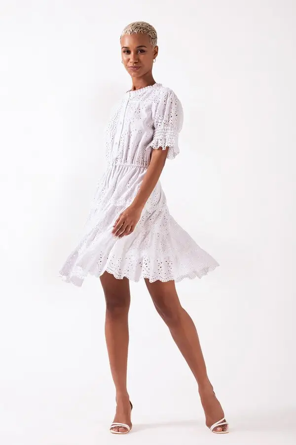 maggie macdonald mariam mini dress Lovers and Friends x Maggie MacDonald Mariam Mini Dress in Ivory