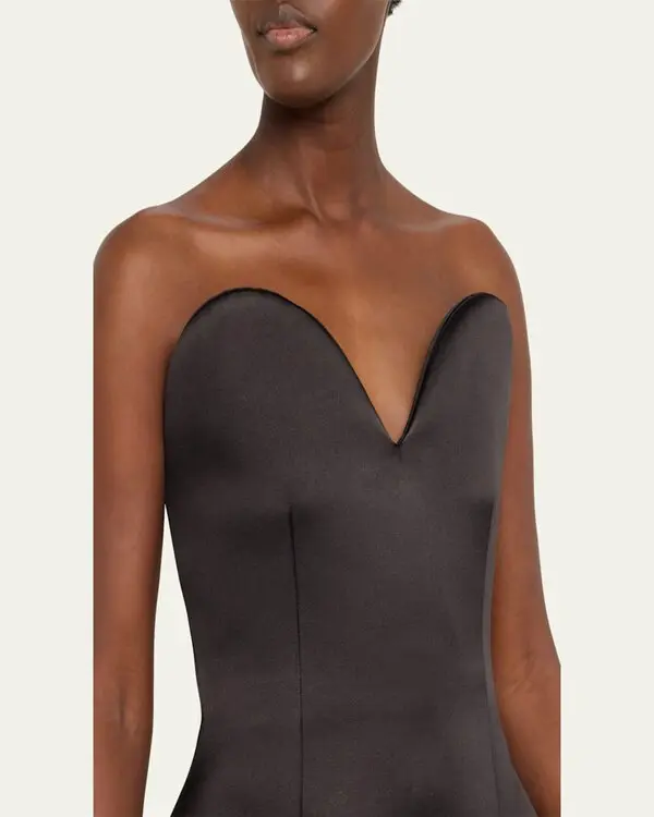 Marc Jacobs Strapless Sculptural Mini Flared Dress