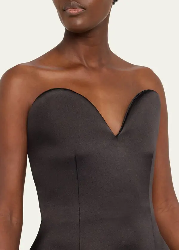 Marc Jacobs Strapless Sculptural Mini Flared Dress