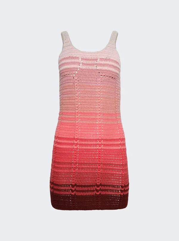 Amiri Sunset Ombre Crochet Dress