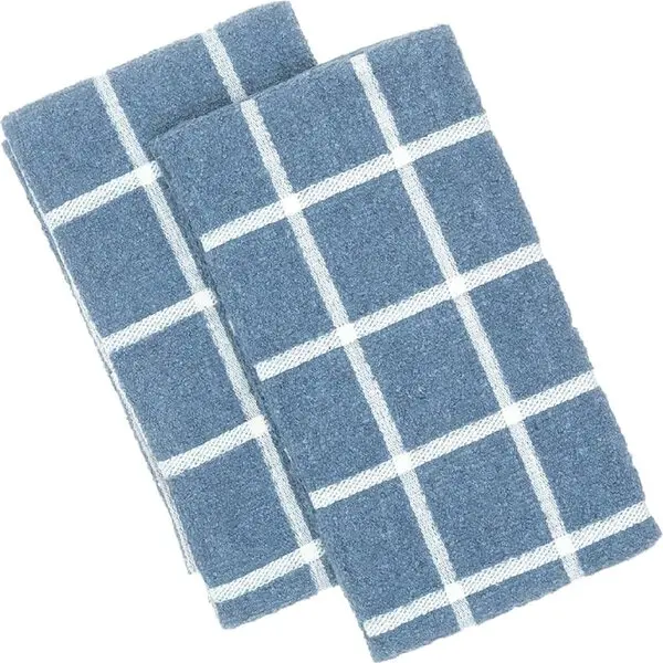 MEEMA Terry Kitchen Towelsset Of 2 - Blue
