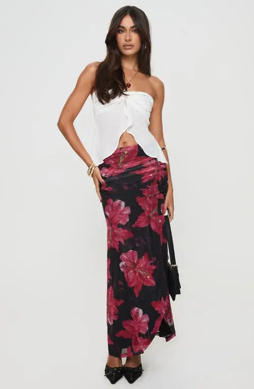 strapless open back dress Halterneck Draped A-Line Mini Dress in Lollipop Pink main image 0