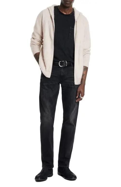 John Varvatos Catherine Hooded Cashmere Zip Cardigan