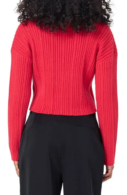 Endless Rose Sequin Crop Sweater