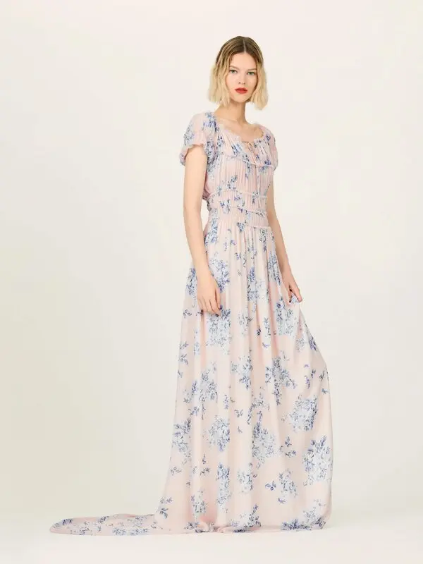 REFORMATION Lancaster Maxi Dress - Champagne