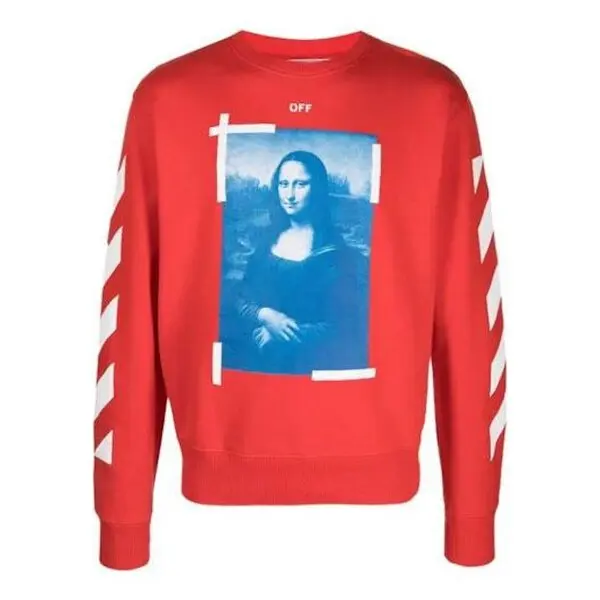 Off-White Monalisa Crewneck Sweatshirt - Red