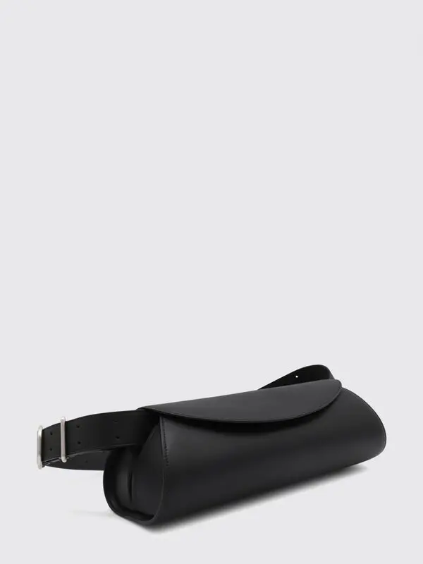 JIL SANDER Leather Shoulder Bag - Black