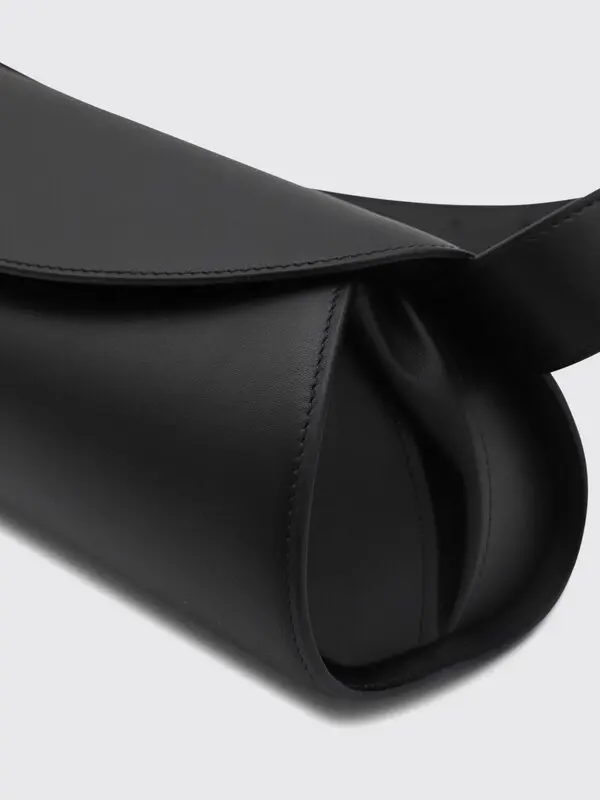 JIL SANDER Leather Shoulder Bag - Black