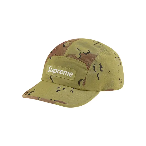 Supreme Overdyed Camo Camp Cap - Green