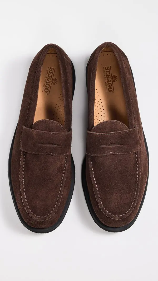 SEBAGO Ryan Suede Polaris Loafers - Dark Brown