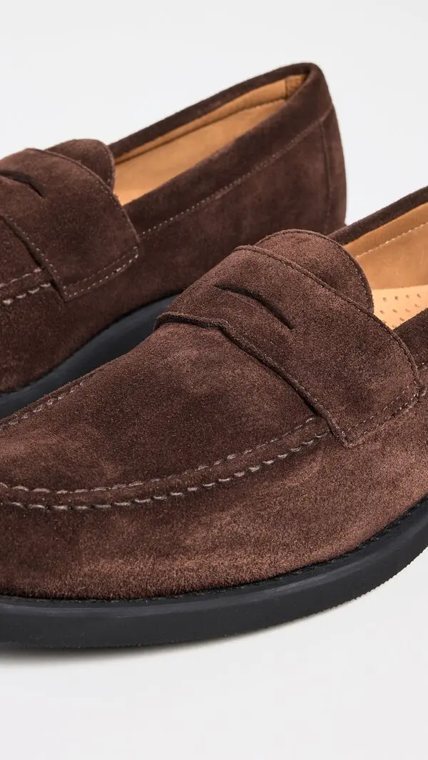 SEBAGO Ryan Suede Polaris Loafers - Dark Brown