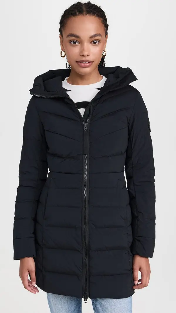 Canada Goose Clair Coat Black Editorialist