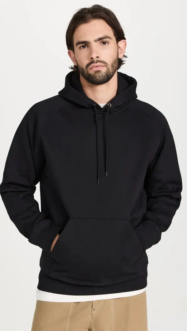 Carhartt Work In Progress Hooded Chase Sweatshirt - Black/gold