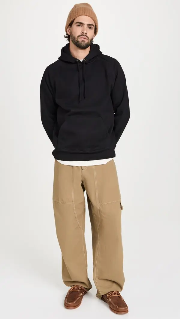 Carhartt Work In Progress Hooded Chase Sweatshirt - Black/gold