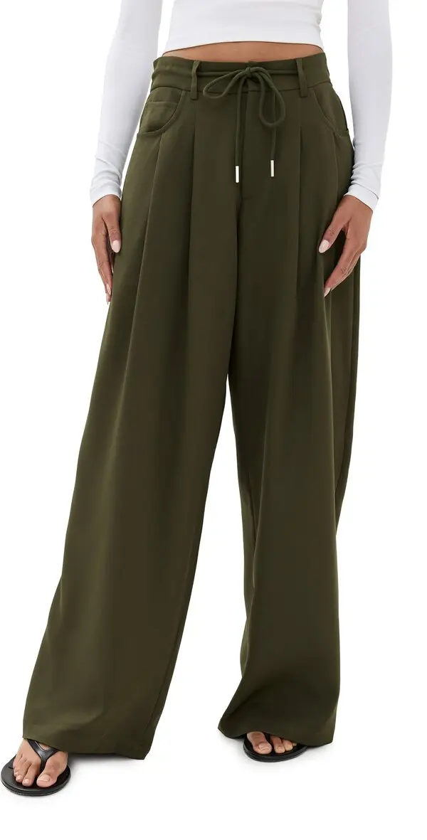Lioness Slouched Tie Up Trousers
