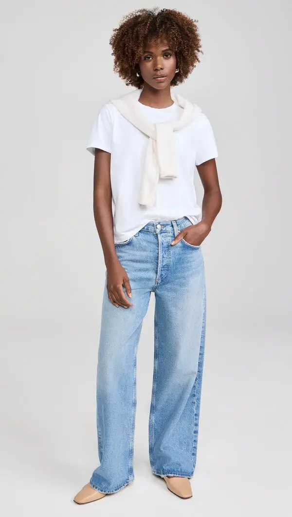 Madewell Crewneck T-shirt - Eyelet White
