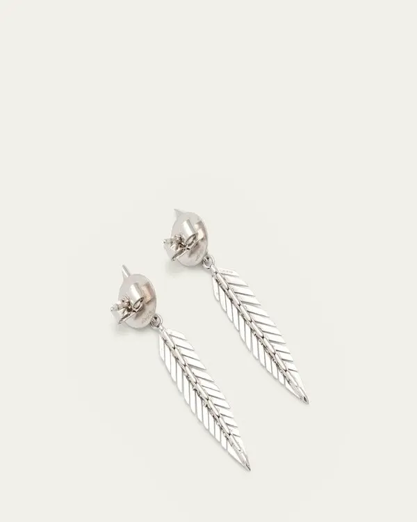 CADAR 18k Feather Drop Earrings, Small