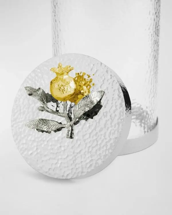 Michael Aram Pomegranate Silver & Gold Large Canister - Noclr