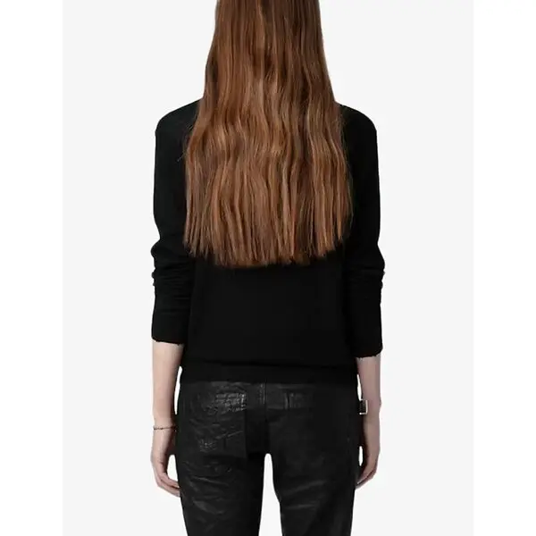 Zadig&Voltaire Embroidered Cashmere Jumper - Noir