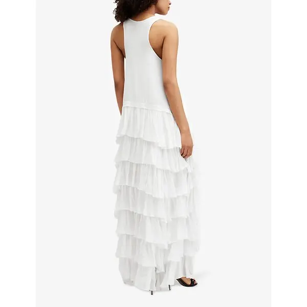 cavarly tiered ruffle maxi dress All Saints Cavalry Dress
