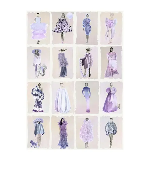 COLE & SON X Interior Design 175th Anniversary Couture Carousel Wallpaper - Purple