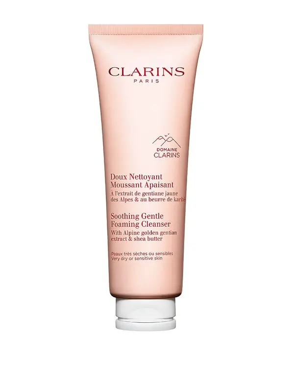 Clarins Soothing Gentle Foaming Face Cleanser With Shea Butter 4.2 Oz - No Color
