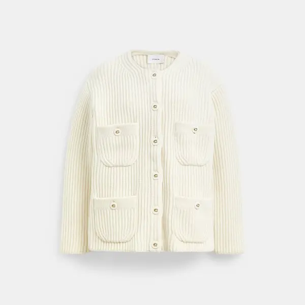 COACH Oversized Pocket Cardigan