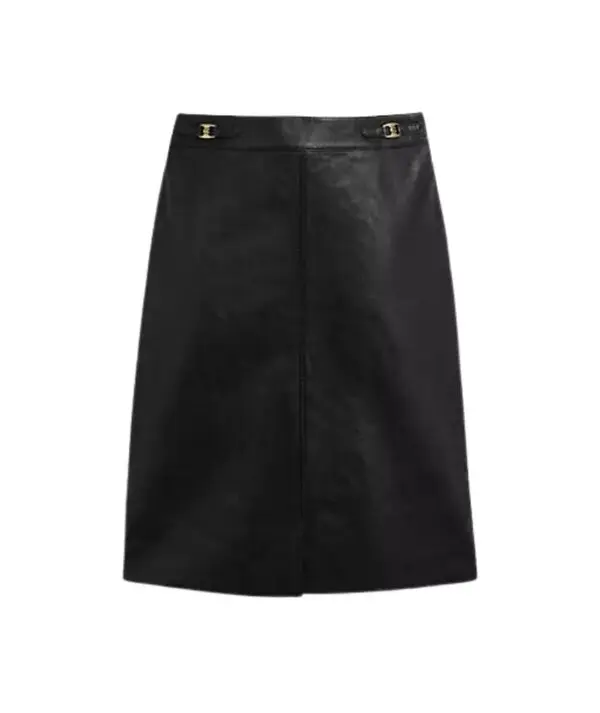 COACH Heritage C Leather Skirt