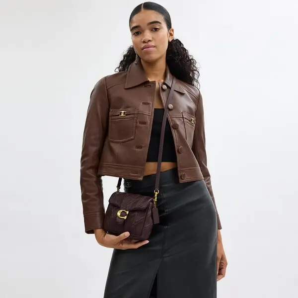 COACH Times Square Tabby Shoulder Bag 17 With Quilting