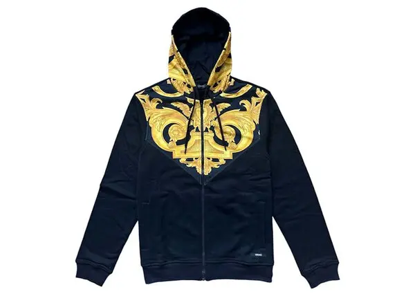 Versace Medusa Print Zip-up Hoodie