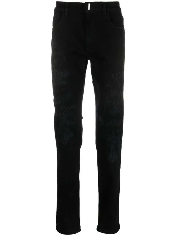 Givenchy Skinny Fit Destroyed Jeans