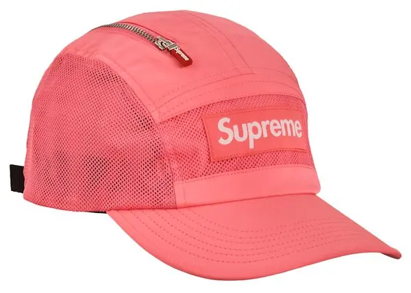 Supreme Zip Mesh Camp Cap - Bright Pink