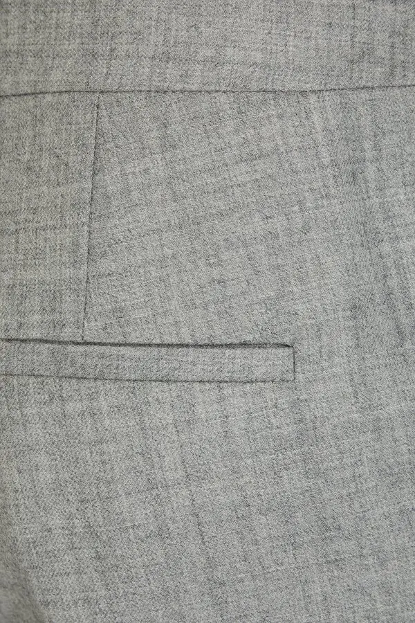 Theory Mélange Wool-flannel Straight-leg Pants