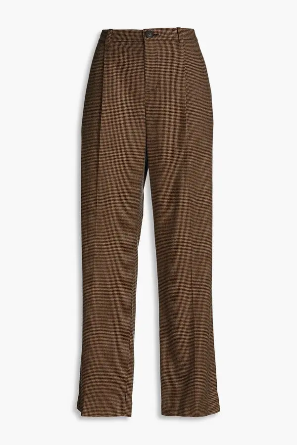 Vince Houndstooth Straight-leg Pants