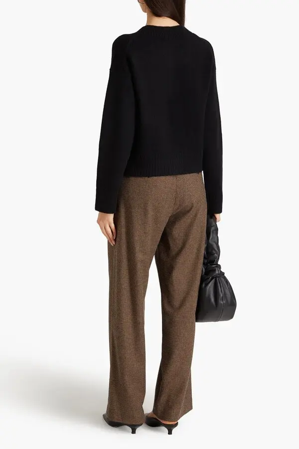 Vince Houndstooth Straight-leg Pants