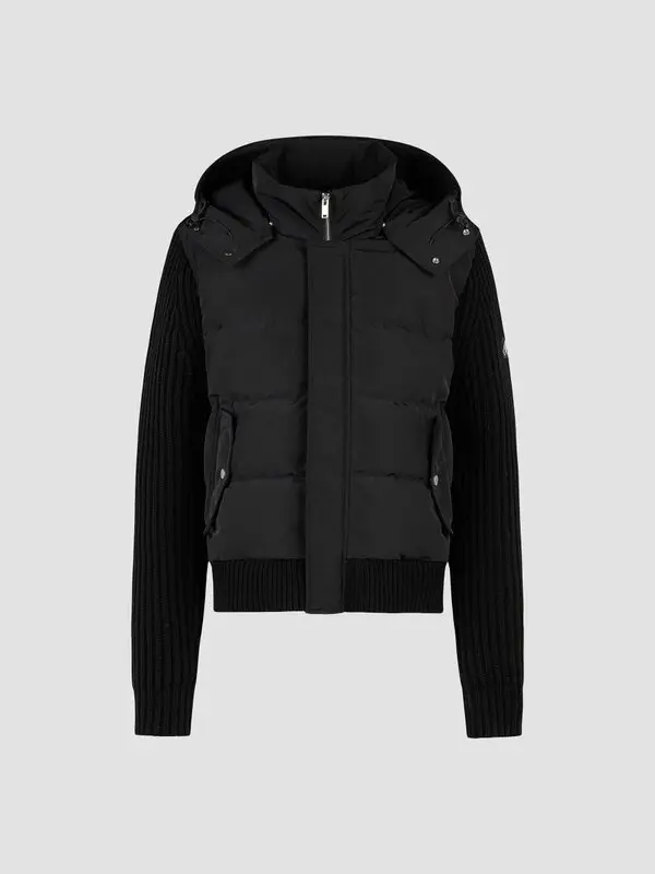 Moose Knuckles Maple Hybrid Mixed-media Bomber Jacket