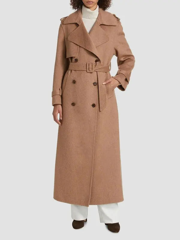 Simkhai Rumi Belted Wool-blend Coat