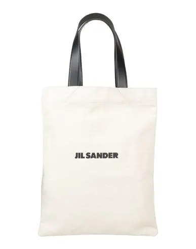JIL SANDER Handbag In Cotton, Linen And Leather - Beige