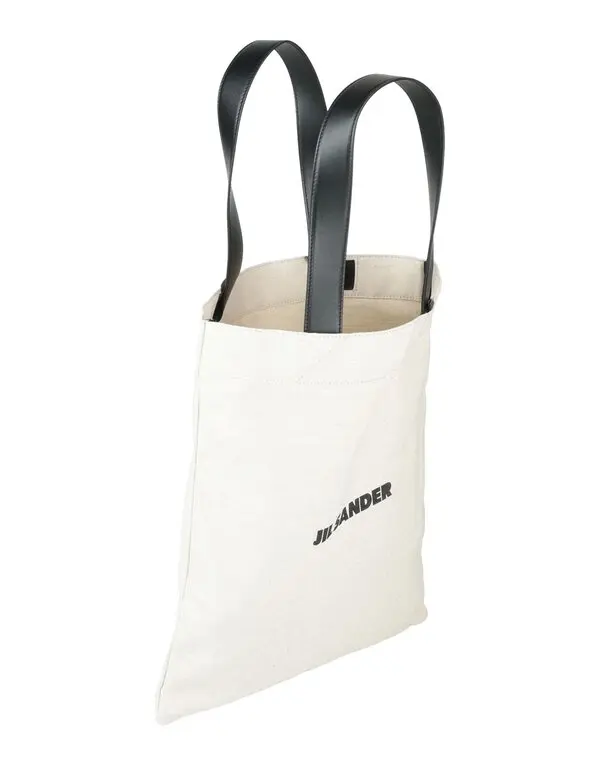 JIL SANDER Handbag In Cotton, Linen And Leather - Beige