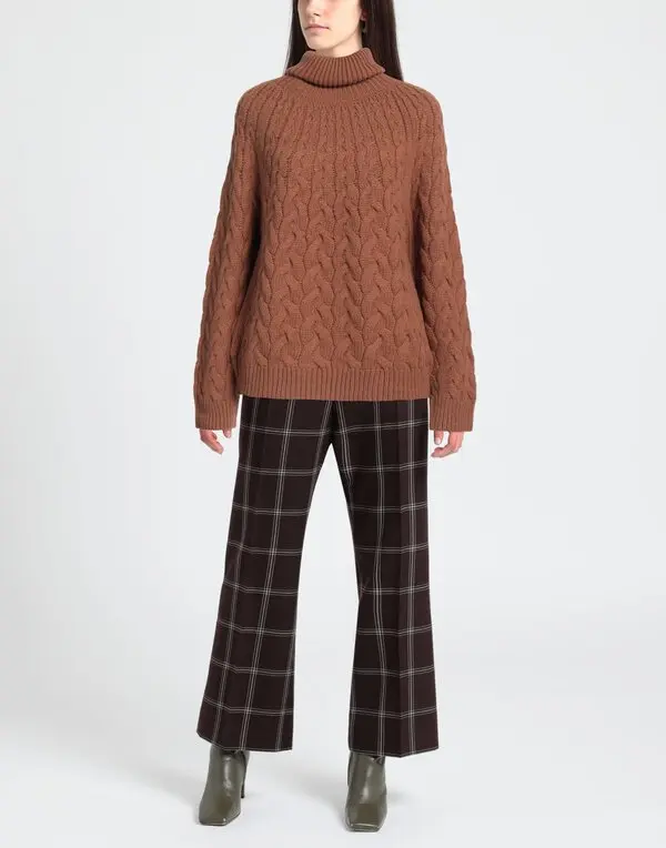 Alpha Studio Cable Knit Turtleneck Sweater