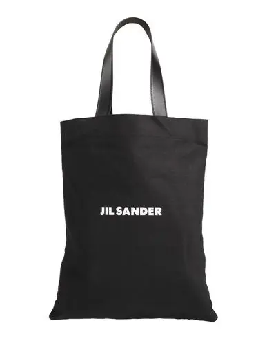 JIL SANDER Handbag In Cotton, Linen And Cow Leather - Black