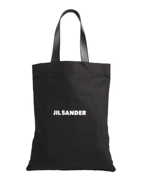JIL SANDER Handbag In Cotton, Linen And Cow Leather - Black