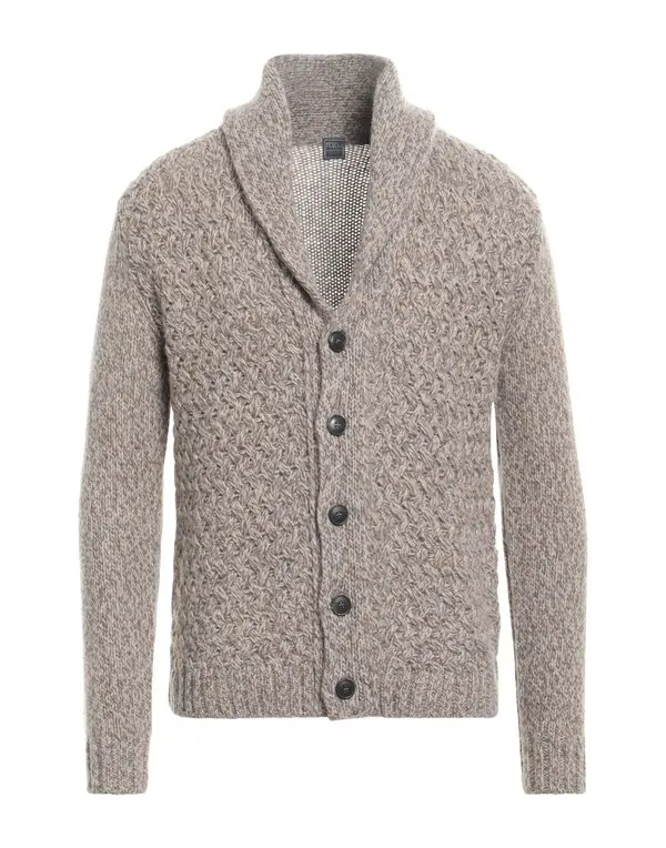 Fedeli Cardigan Khaki Size Alpaca Wool, Virgin Wool