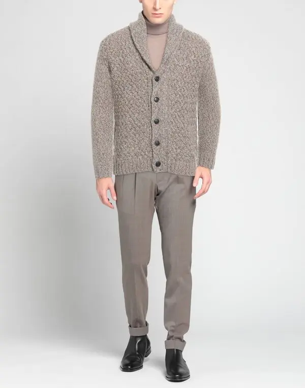 Fedeli Cardigan Khaki Size Alpaca Wool, Virgin Wool
